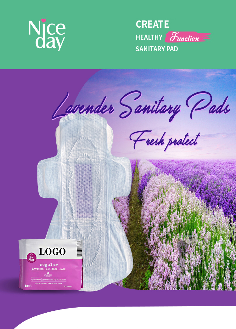 Skin Love Plant Based Lavender Sanitary Pads Freshness Anion Feminine ...