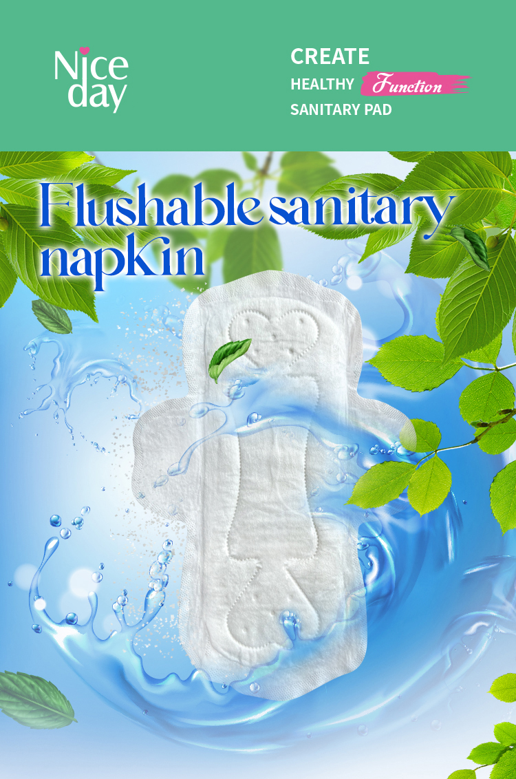 Breakthrough Eco Flushable Biodegradable Plastic-free Comfortable Lady ...