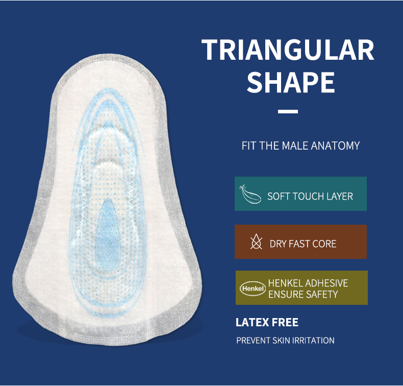 Staydry Men's Incontinence Pad Disposable Light Absorbency Urine Pad ...