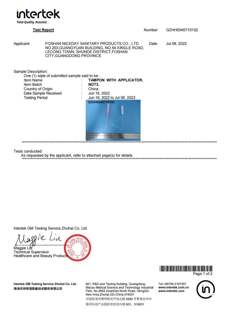 NiceDay Company - Certificates