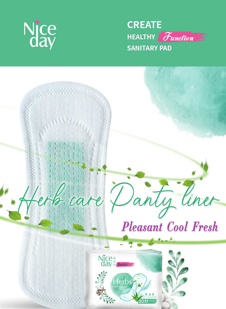 Healthy Cool Mint Flavor Refresh Aloe Vera Sanitary Pad Pantyliner ...
